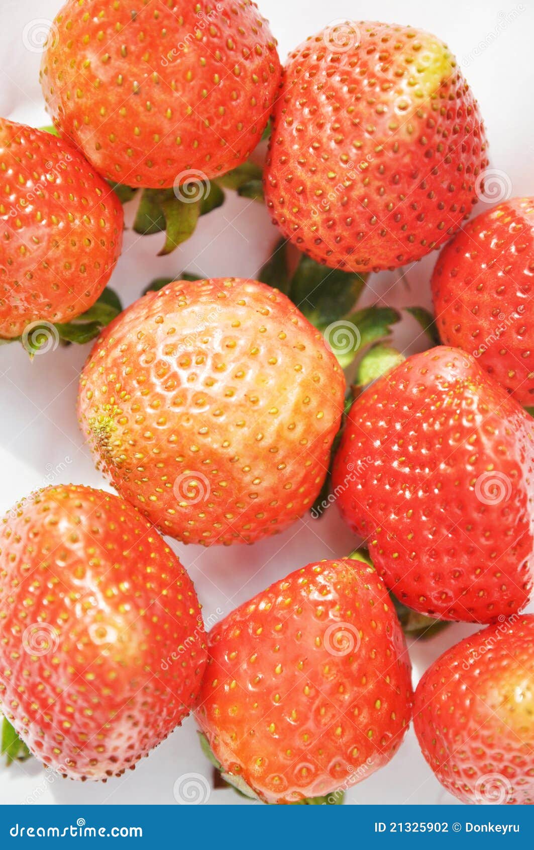 The Fresh Luscious Red Strawberries Stock Photo - Image of ripening ...