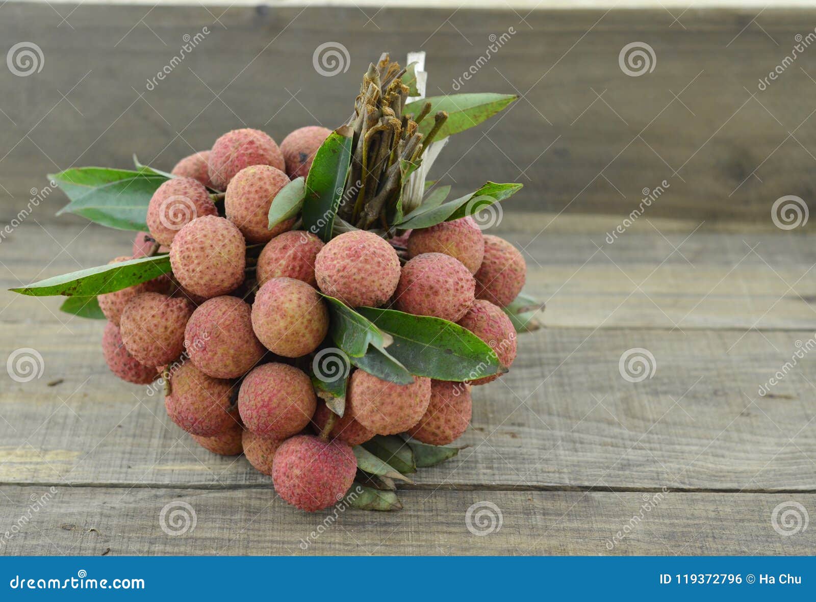 Fresh Lychee Fruit on Wooden Table Stock Photo - Image of gastronomy ...