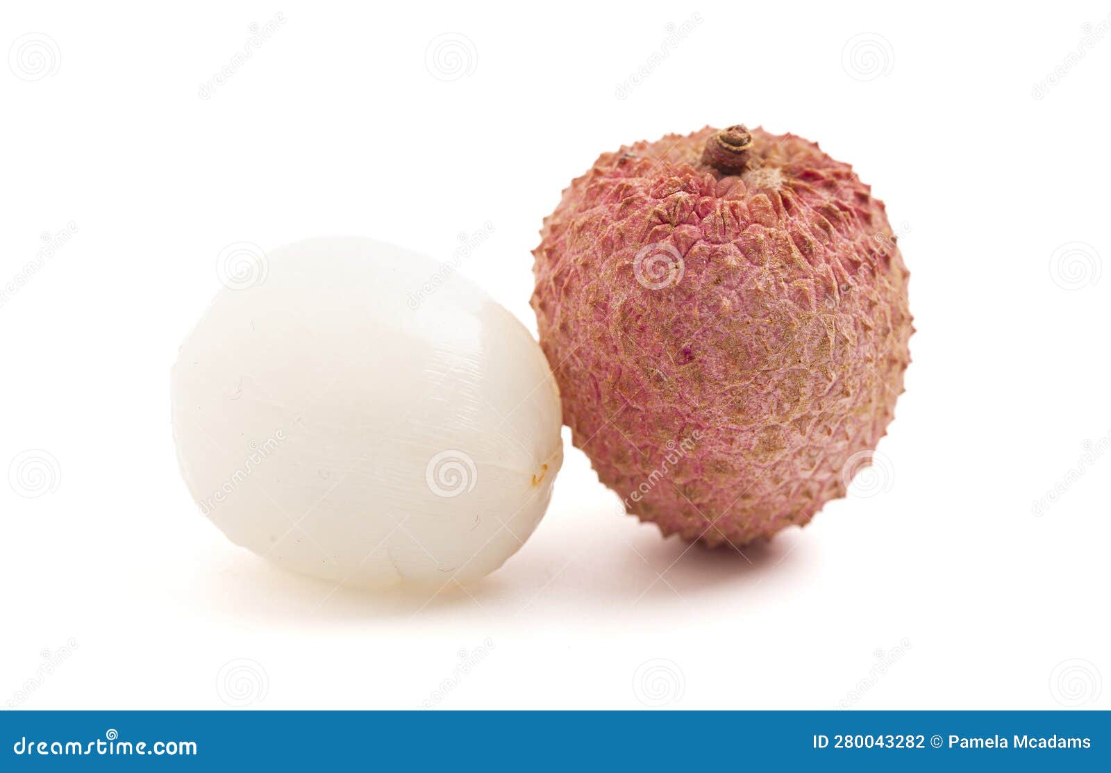 Fresh Lychee a Sweet and Juicy Tropical Fruit on a White Background ...