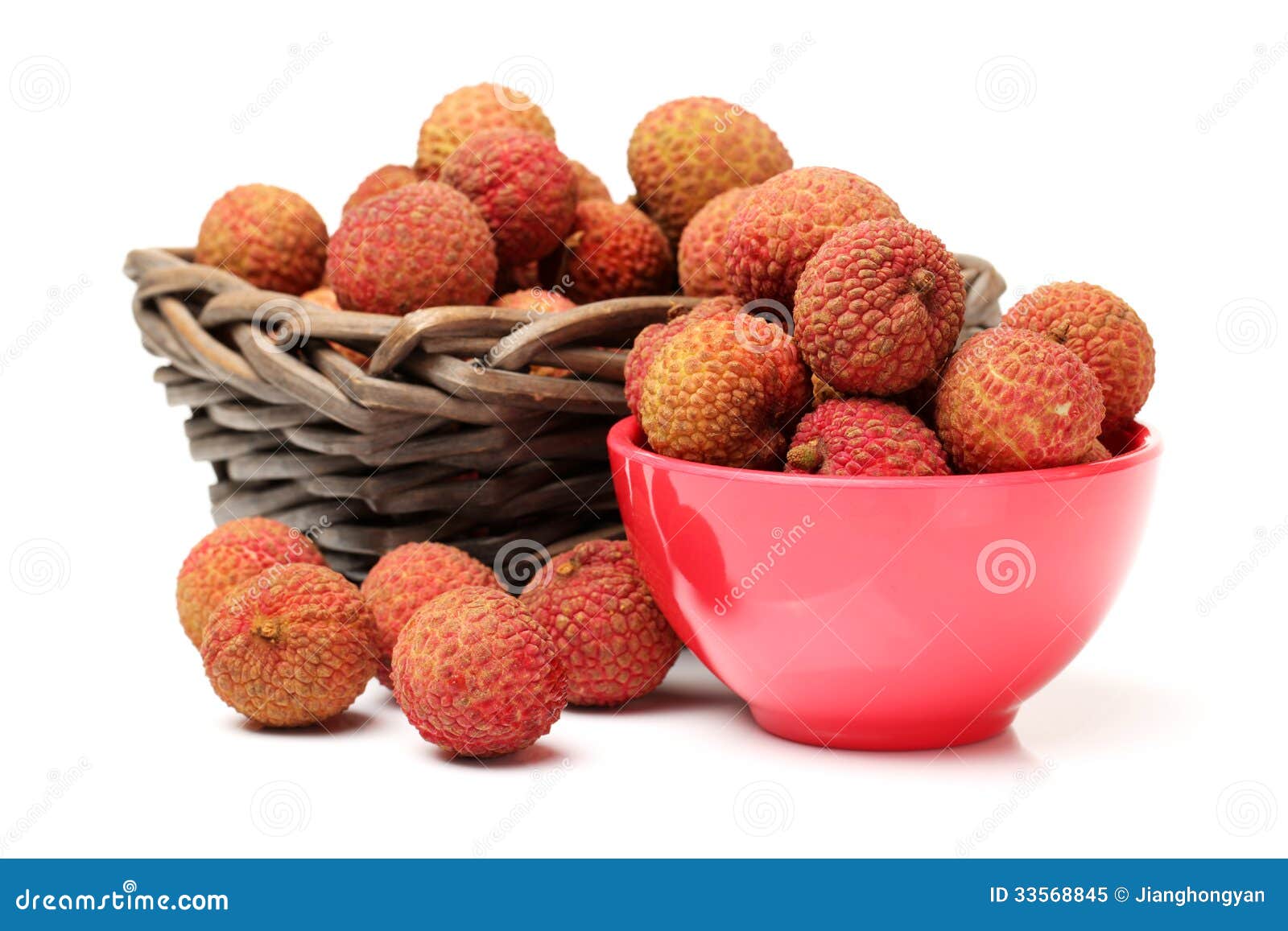 Fresh lychee stock image. Image of seed, spiked, litchi - 33568845