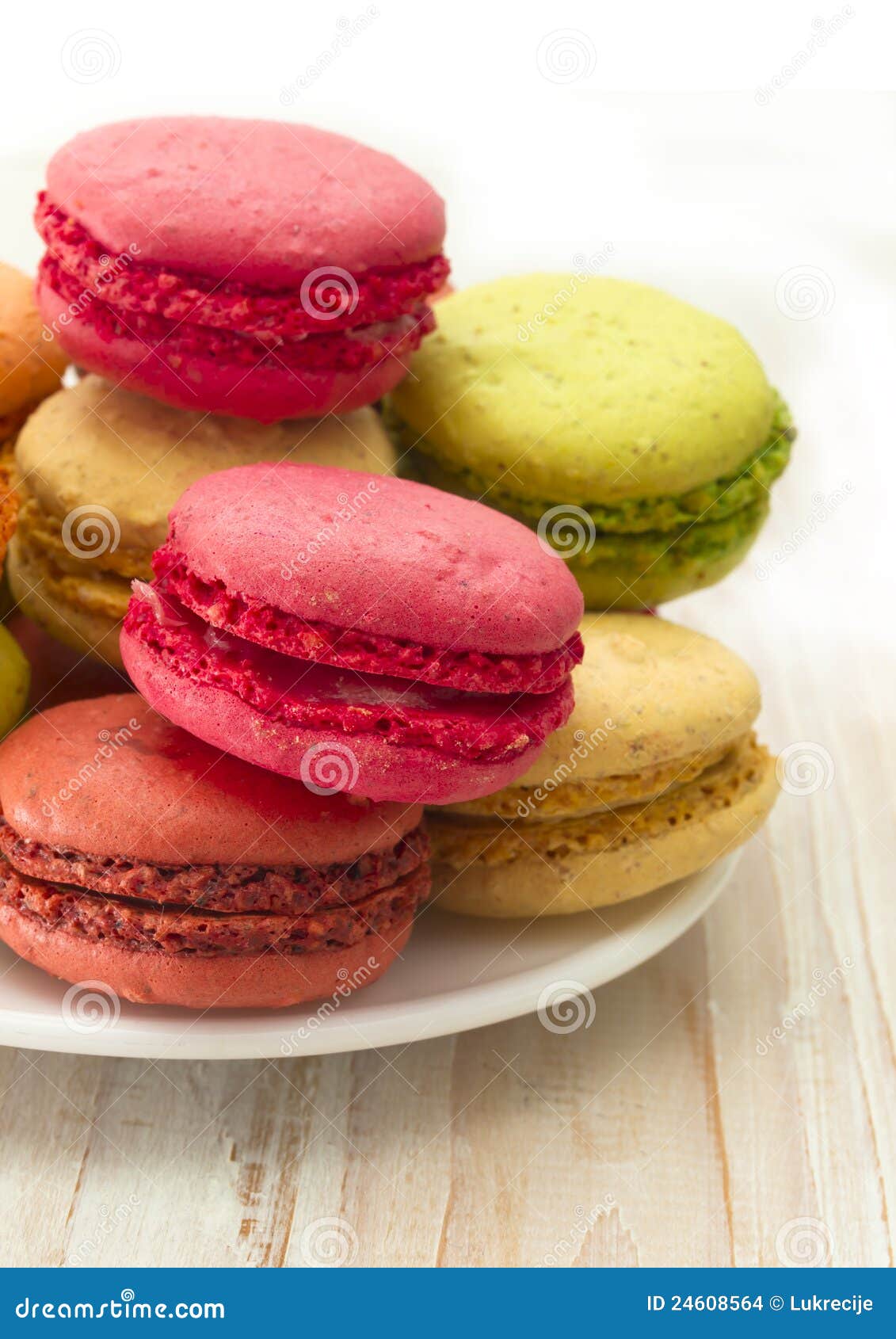 Fresh macaroons stock photo. Image of calories, chocolate - 24608564