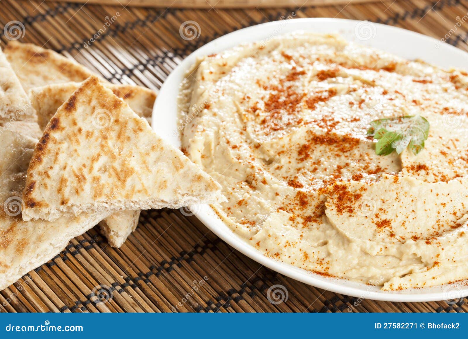 Fresh Made Organic Hummus stock image. Image of appetizer - 27582271