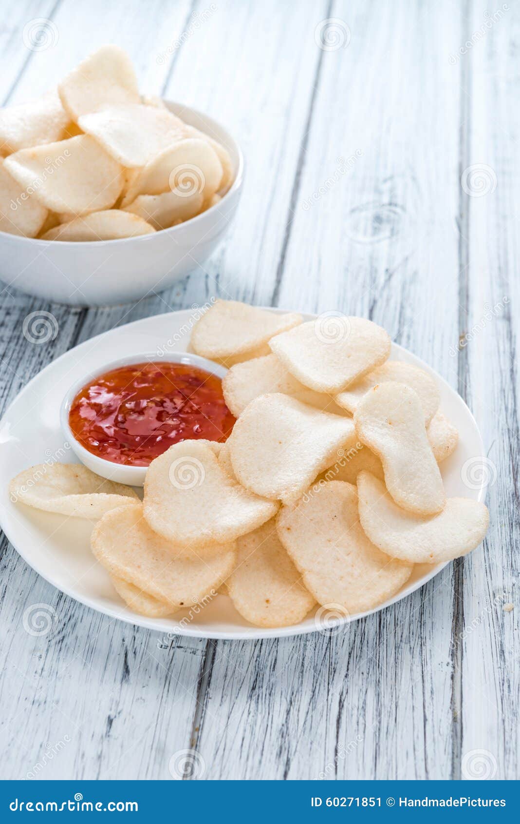 Fresh Made Prawn Crackers (Krupuk) Stock Image - Image of cracker ...