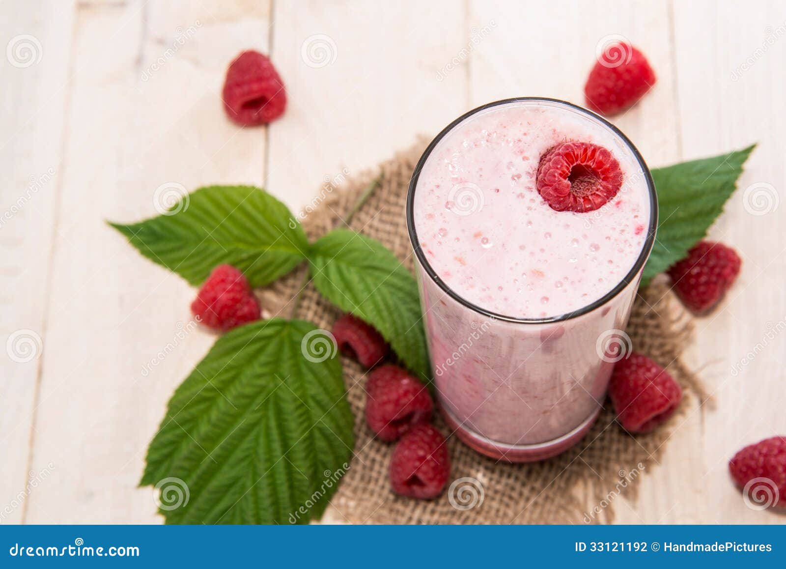 Fresh Made Raspberry Milkshake Stock Photo - Image of natural, fresh ...
