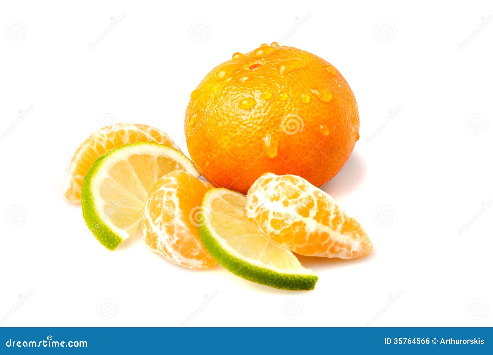 Fresh mandarin and lime stock photo. Image of vegan, tropical - 35764566
