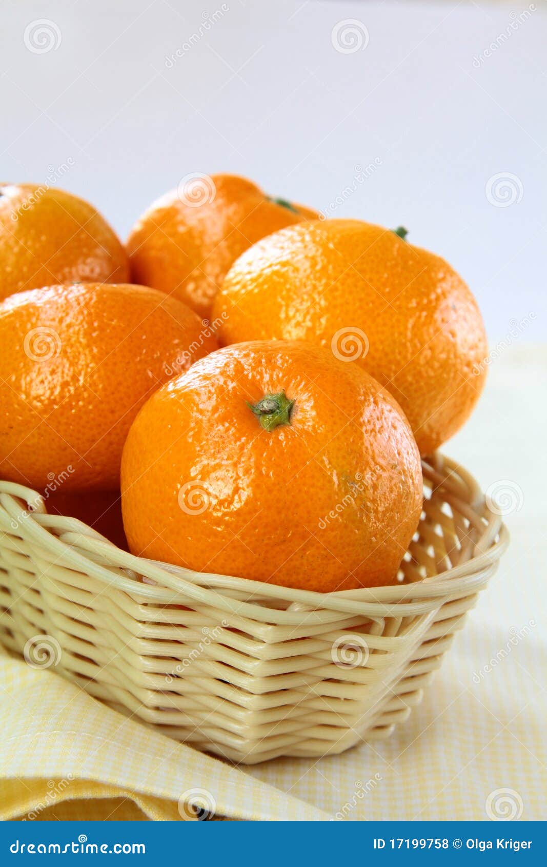 Fresh Mandarin Orange in a Basket Stock Photo - Image of fresh, store ...