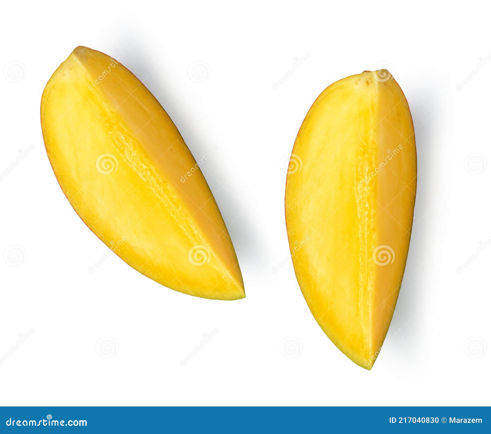 Fresh mango fruit slices stock photo. Image of closeup - 217040830