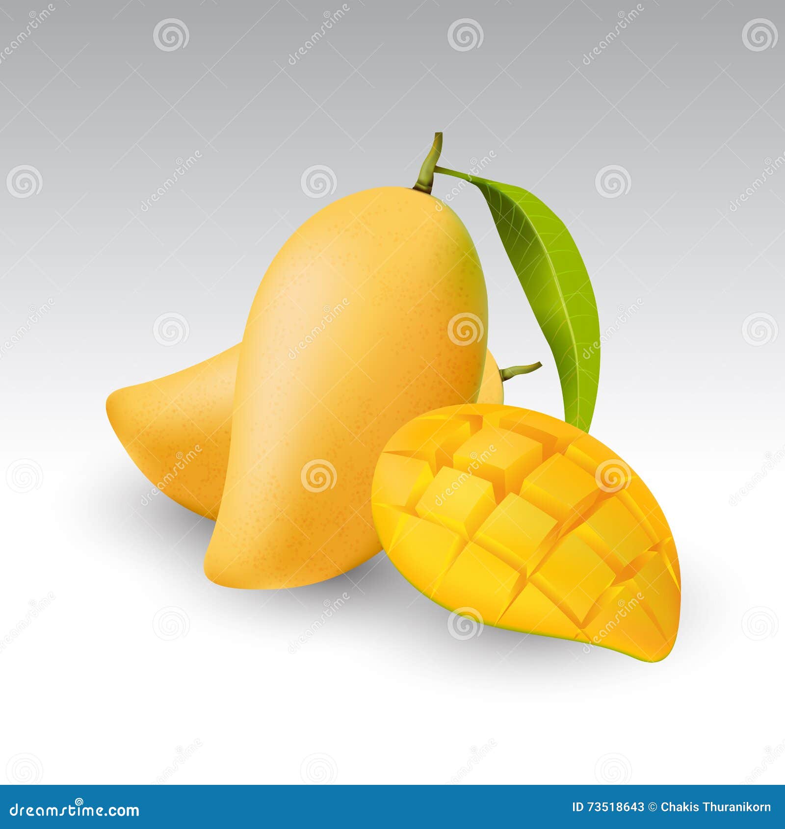 Fresh Mango and a Half of Mango, Fruit, Transparent, Vector Stock ...