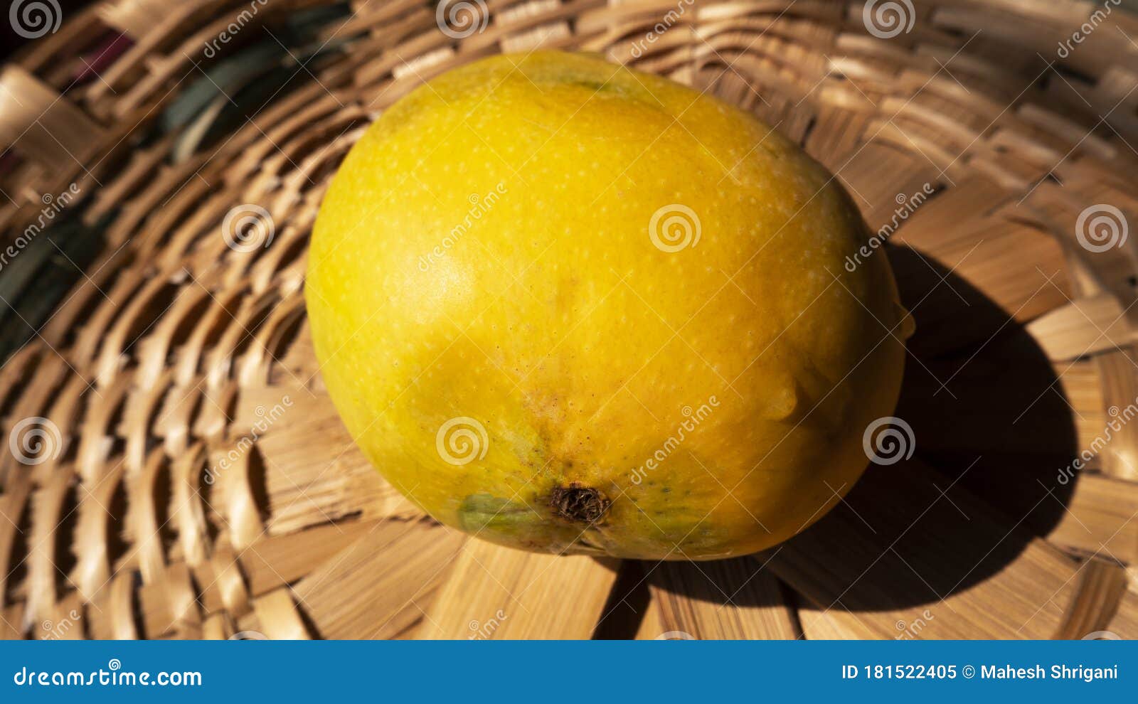Fresh Mango Isolated On Bamboo Texture Stock Image - Image of tasty ...