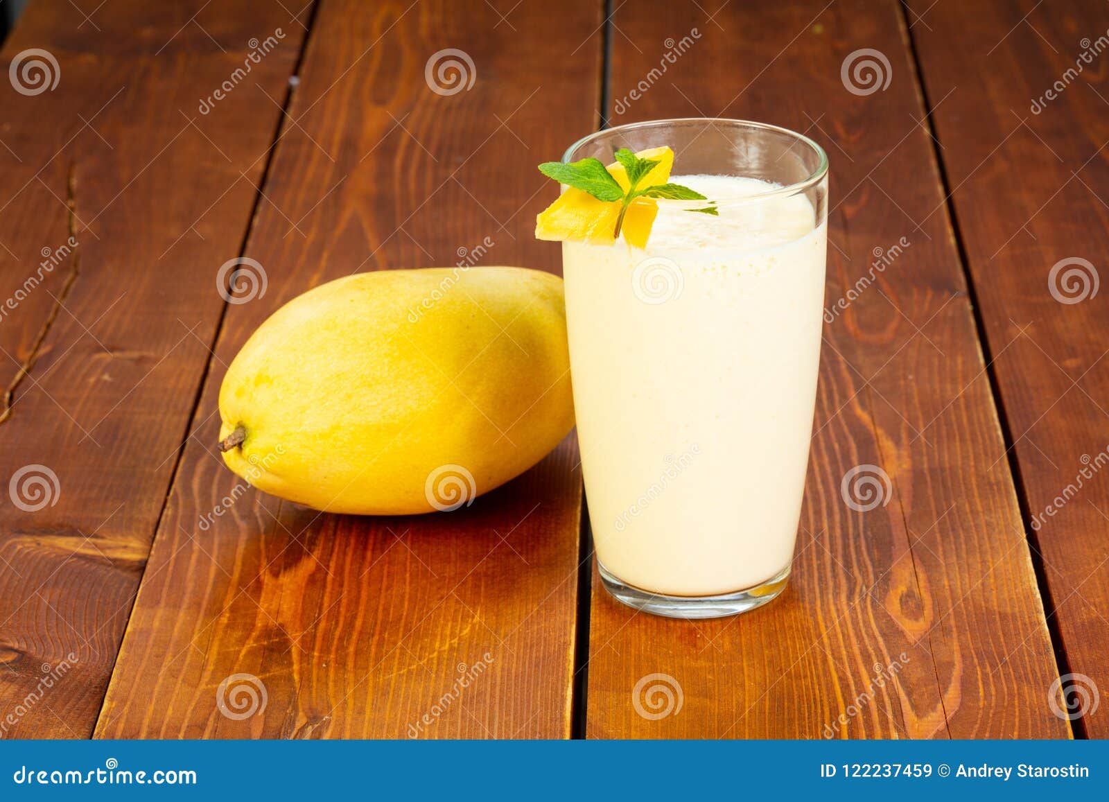 Fresh mango shake stock image. Image of diet, freshness - 122237459