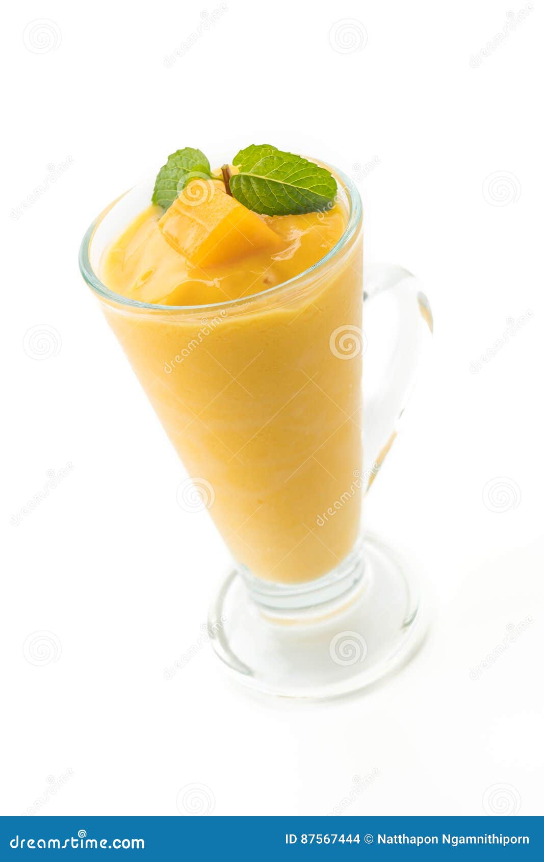 Fresh mango smoothie stock photo. Image of glass, milk - 87567444
