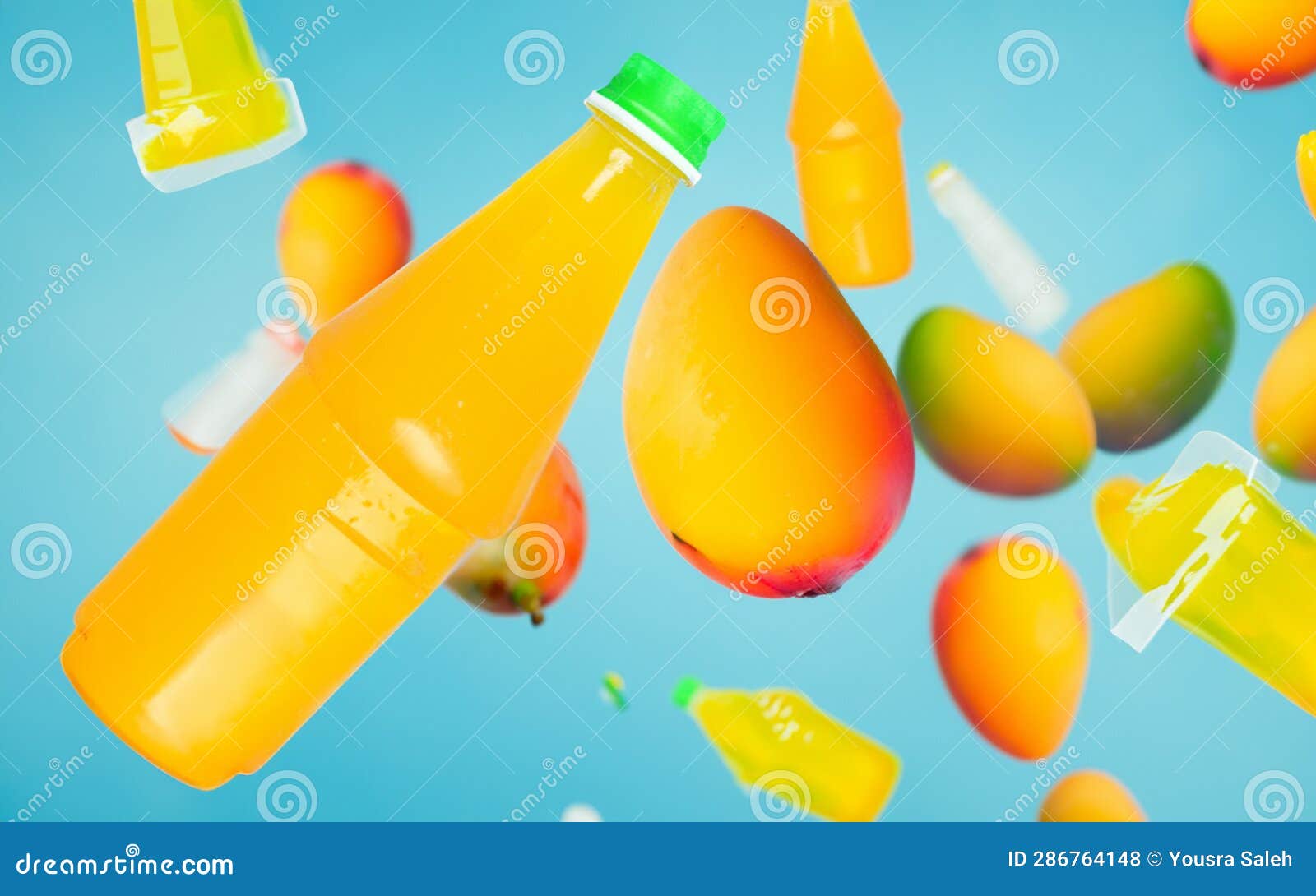 Fresh Mango with Water Splash - AI Generated Content Stock Illustration ...