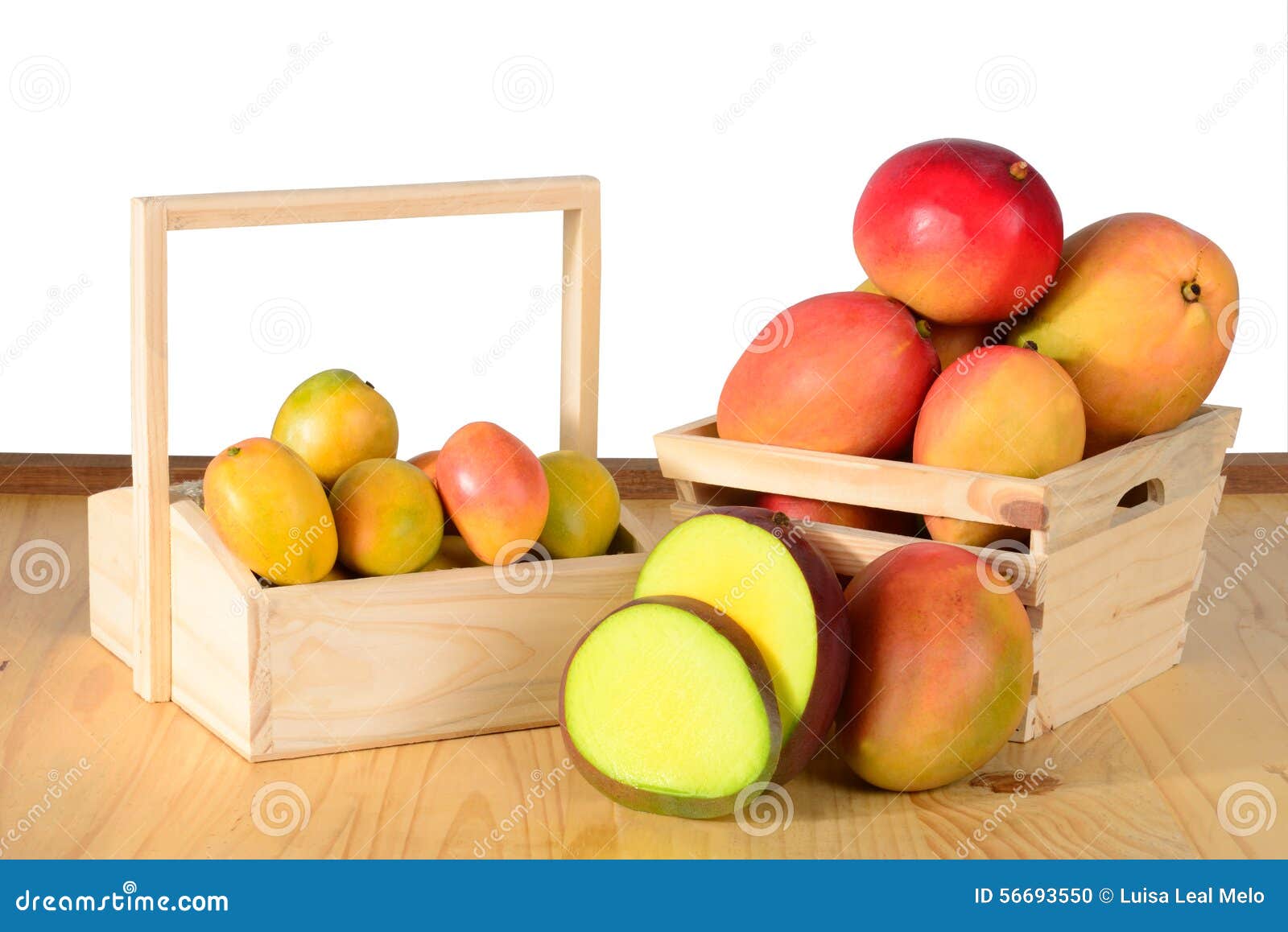 Fresh Mangos stock photo. Image of mangos, table, white - 56693550