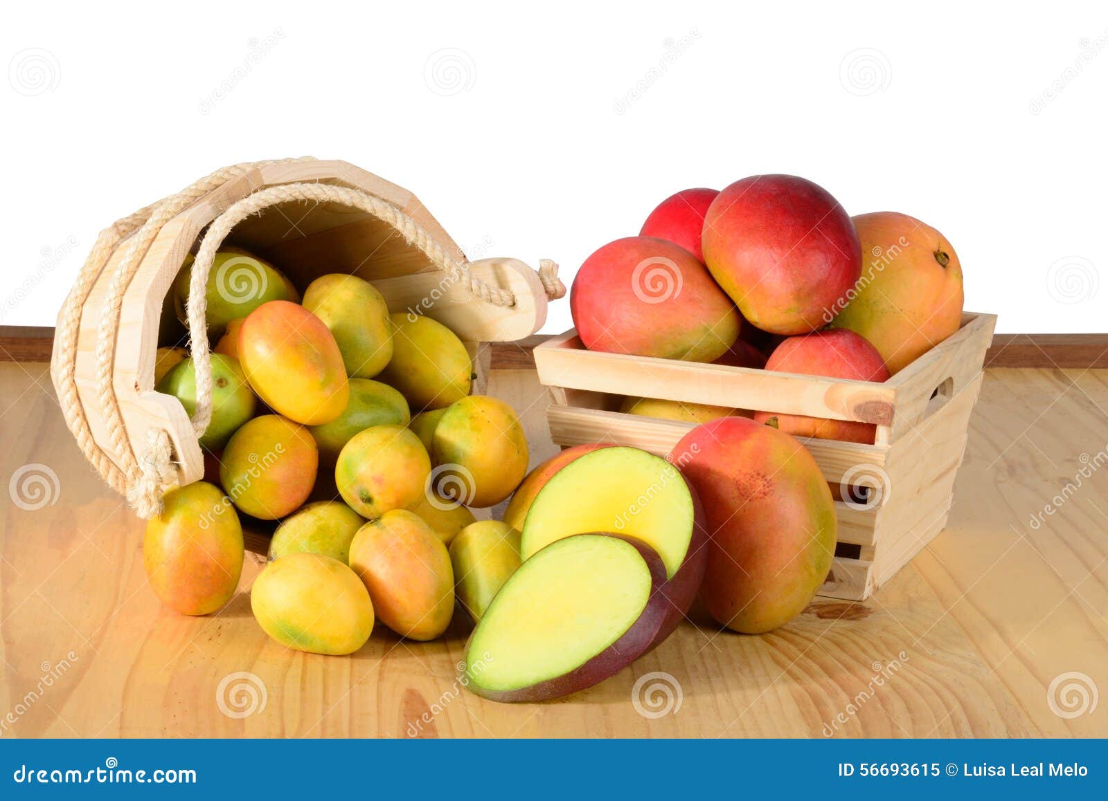 Fresh Mangos stock image. Image of farm, table, green - 56693615