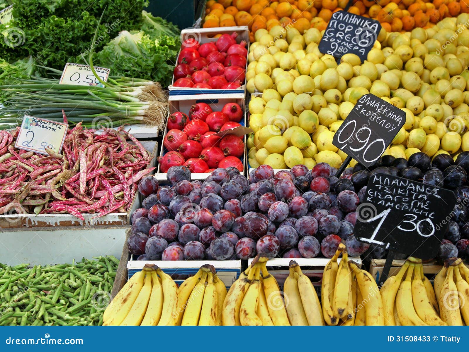 Fresh market stall stock image. Image of stall, plum - 31508433