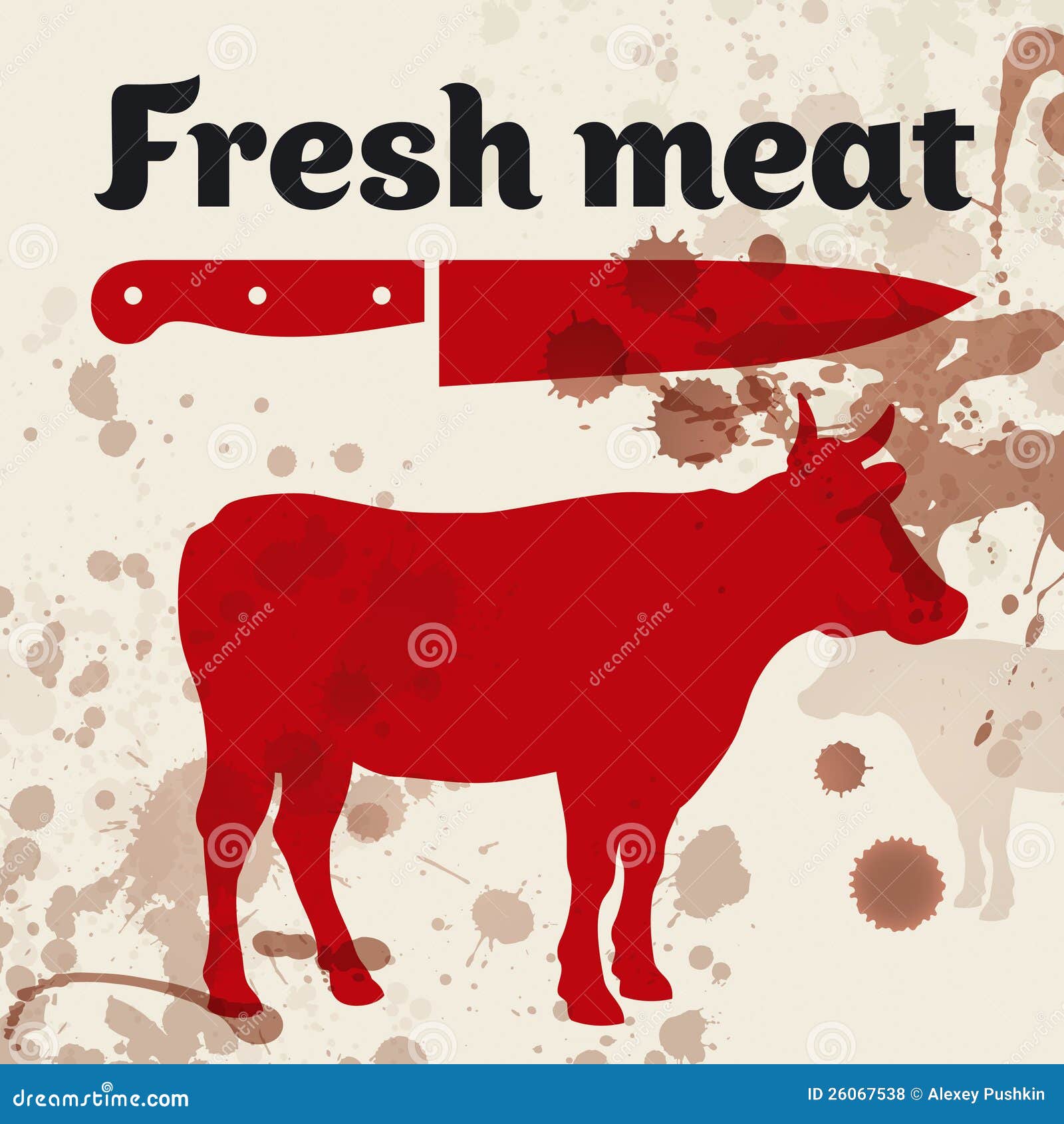 Cut Of Meat, Beef. Poster Butcher Diagram And Scheme, Vector ...