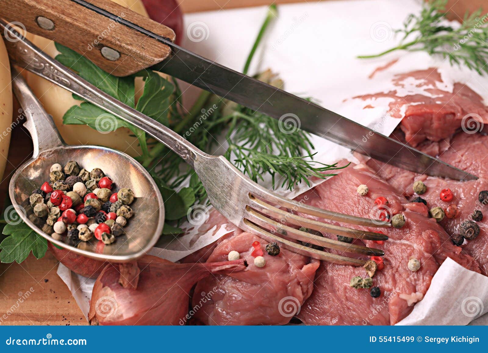 Fresh meat beef tenderloin stock image. Image of chop - 55415499