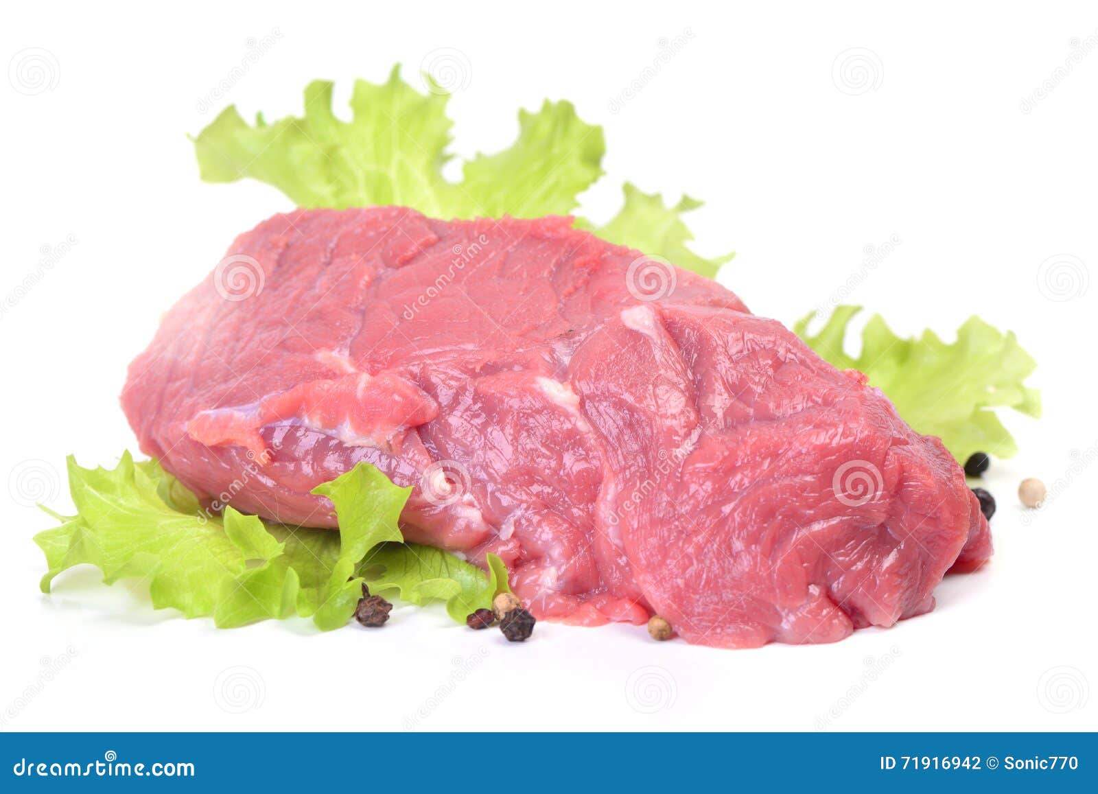 Fresh meat beef stock photo. Image of meat, pepper, filet - 71916942