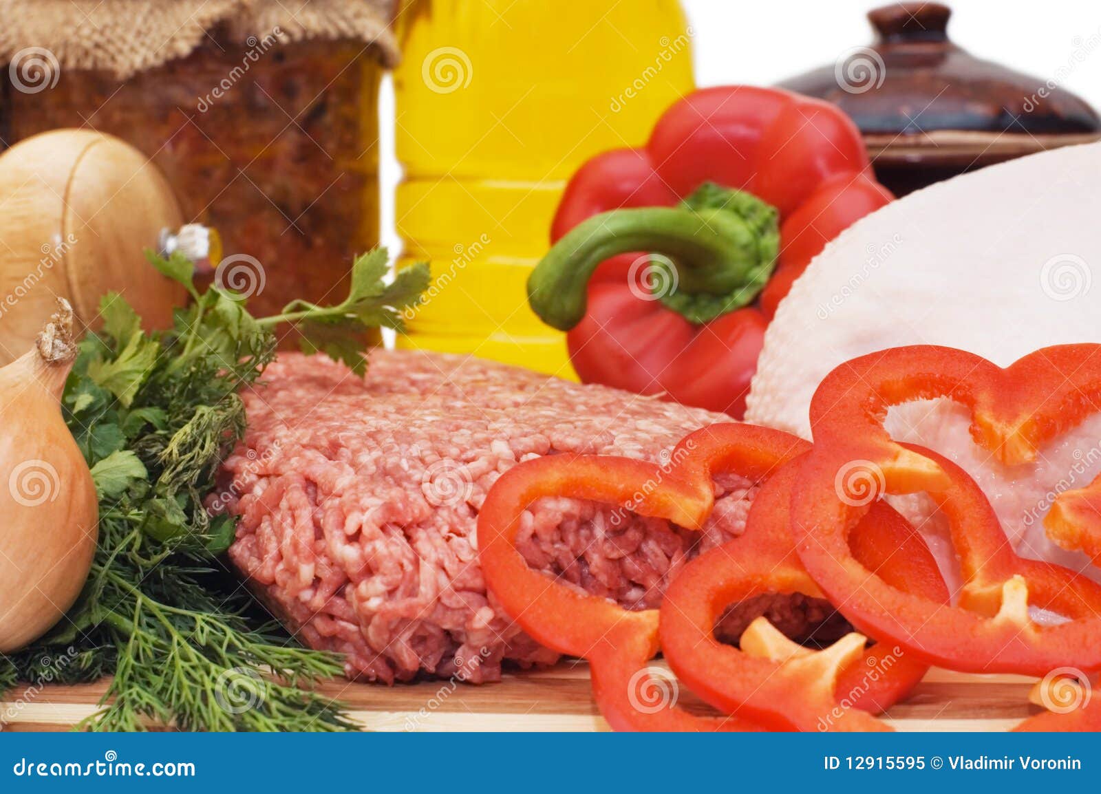 Fresh Meat and Different Components Stock Image - Image of sirloin ...