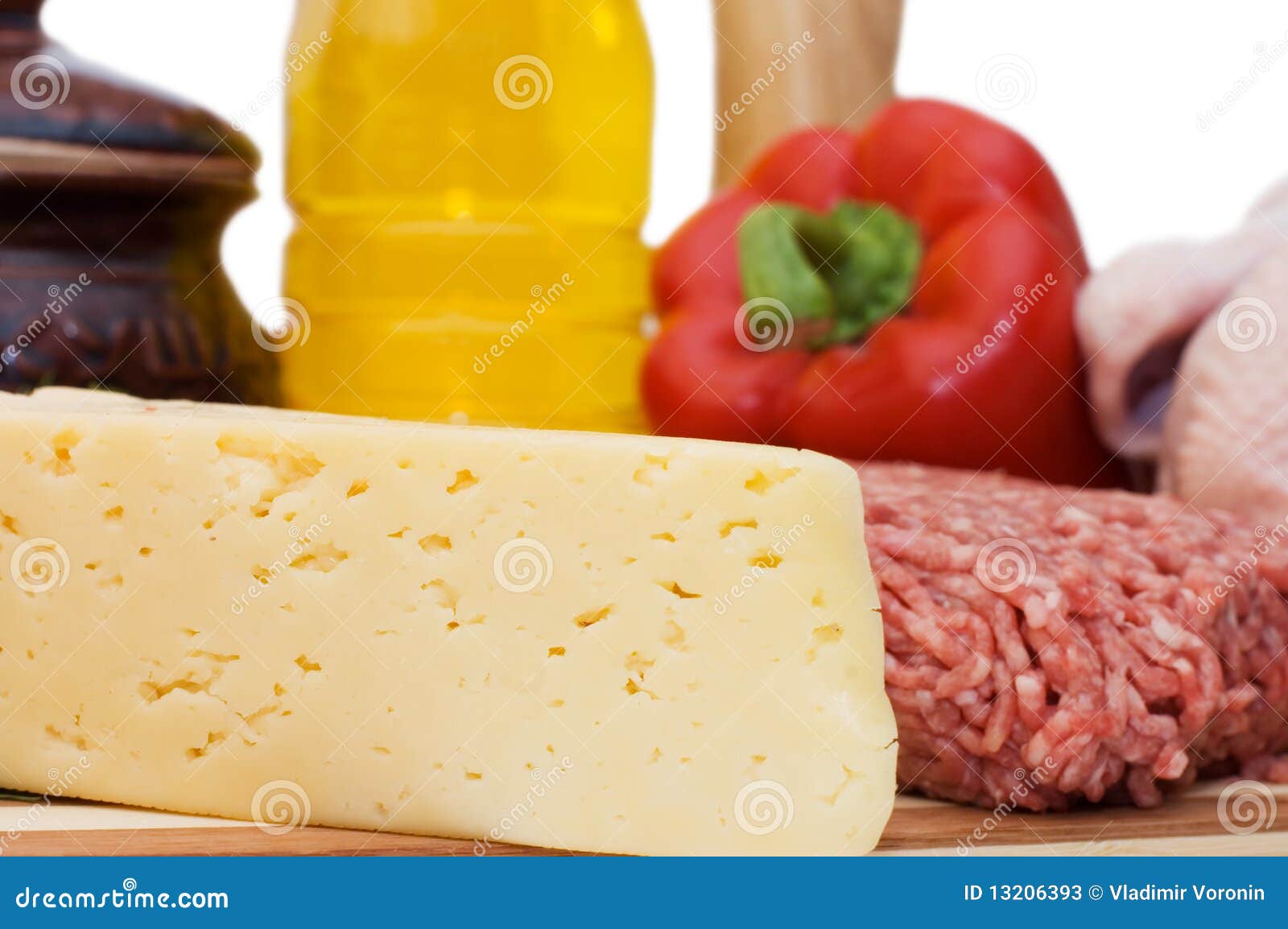 Fresh Meat and Different Components Stock Image - Image of background ...