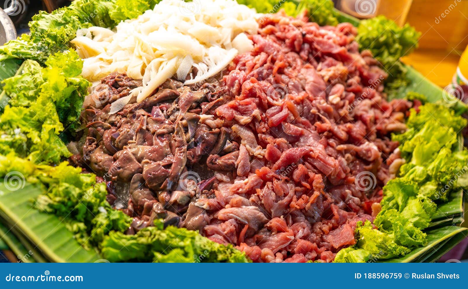 Fresh Entrails Pig Is Boiling With Hot Water At Slaughterhouse I Stock ...