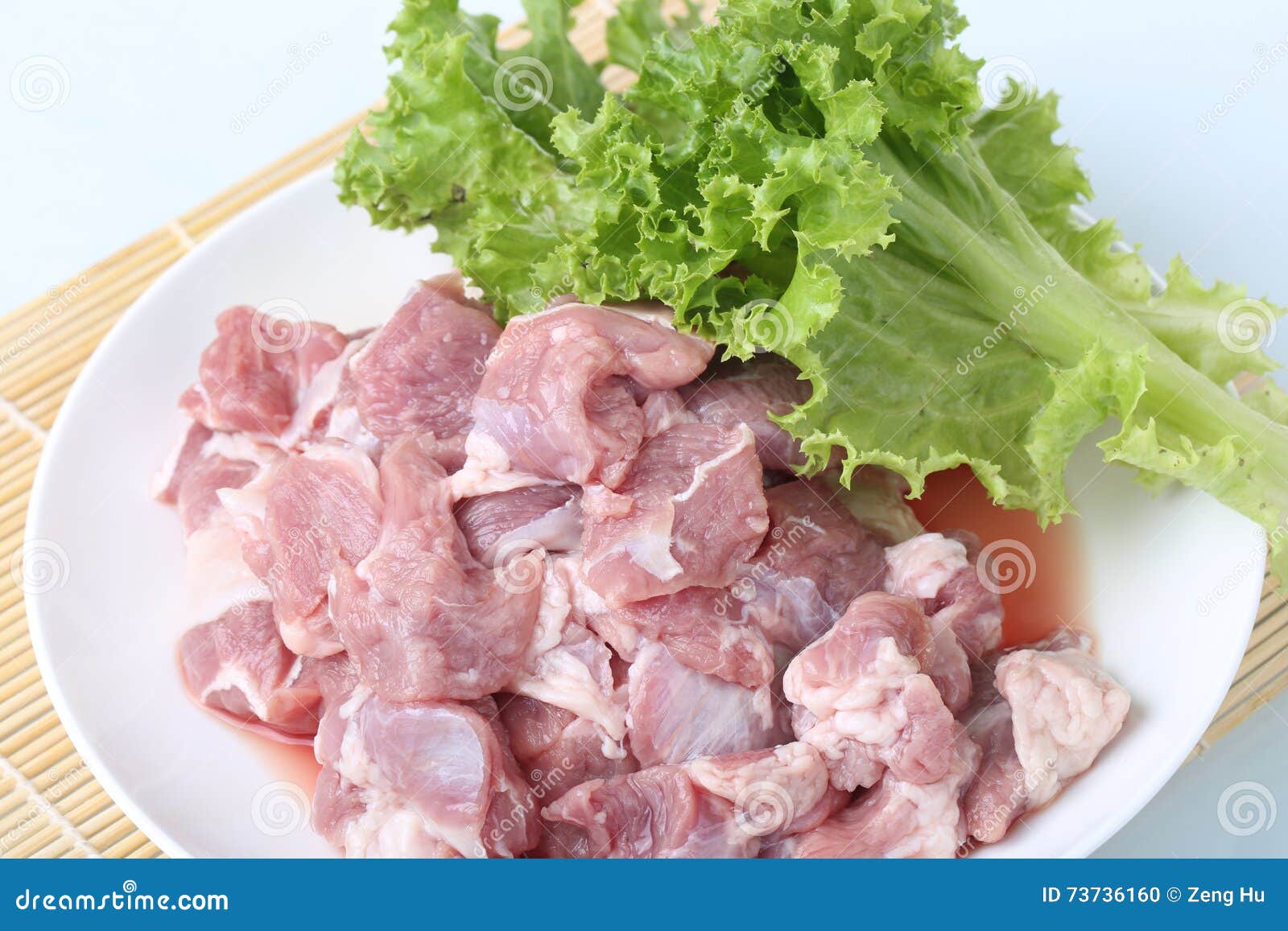 Fresh Meat and Green Vegetables Stock Photo - Image of vegetable, meat ...