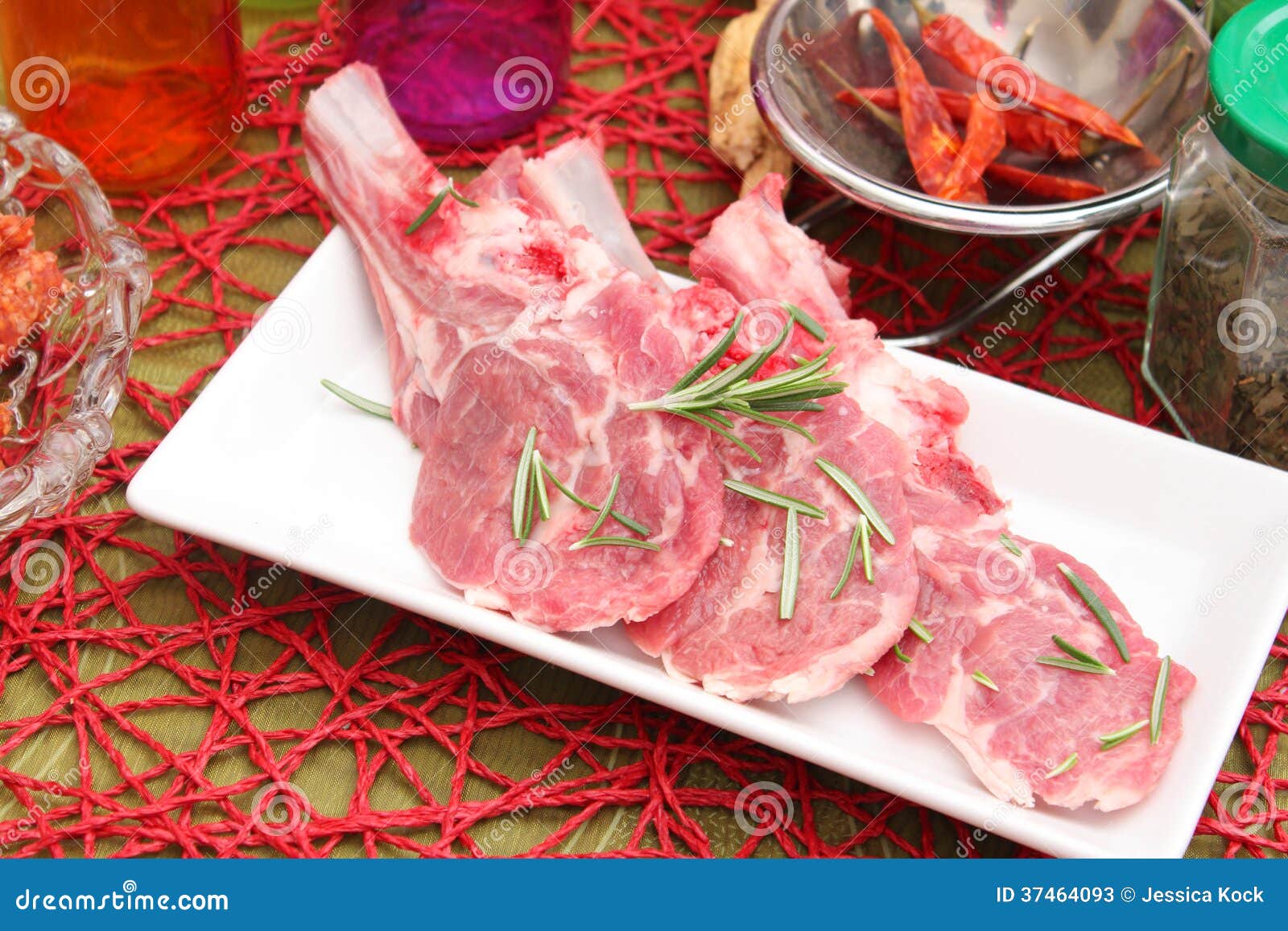 Fresh meat of lamb stock image. Image of freshness, cooking - 37464093