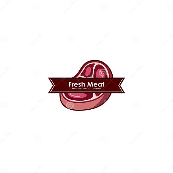 Fresh Meat Logo Design Vector Graphics Stock Vector - Illustration of ...