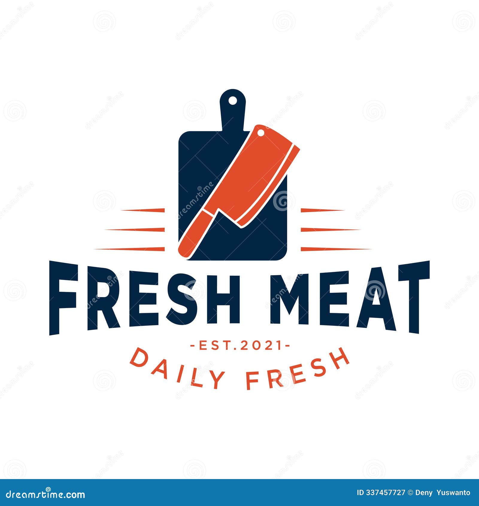 Fresh Meat Logo Vector Design Template Basic RGB Stock Illustration ...