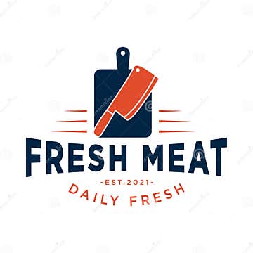 Fresh Meat Logo Vector Design Template Basic RGB Stock Illustration ...