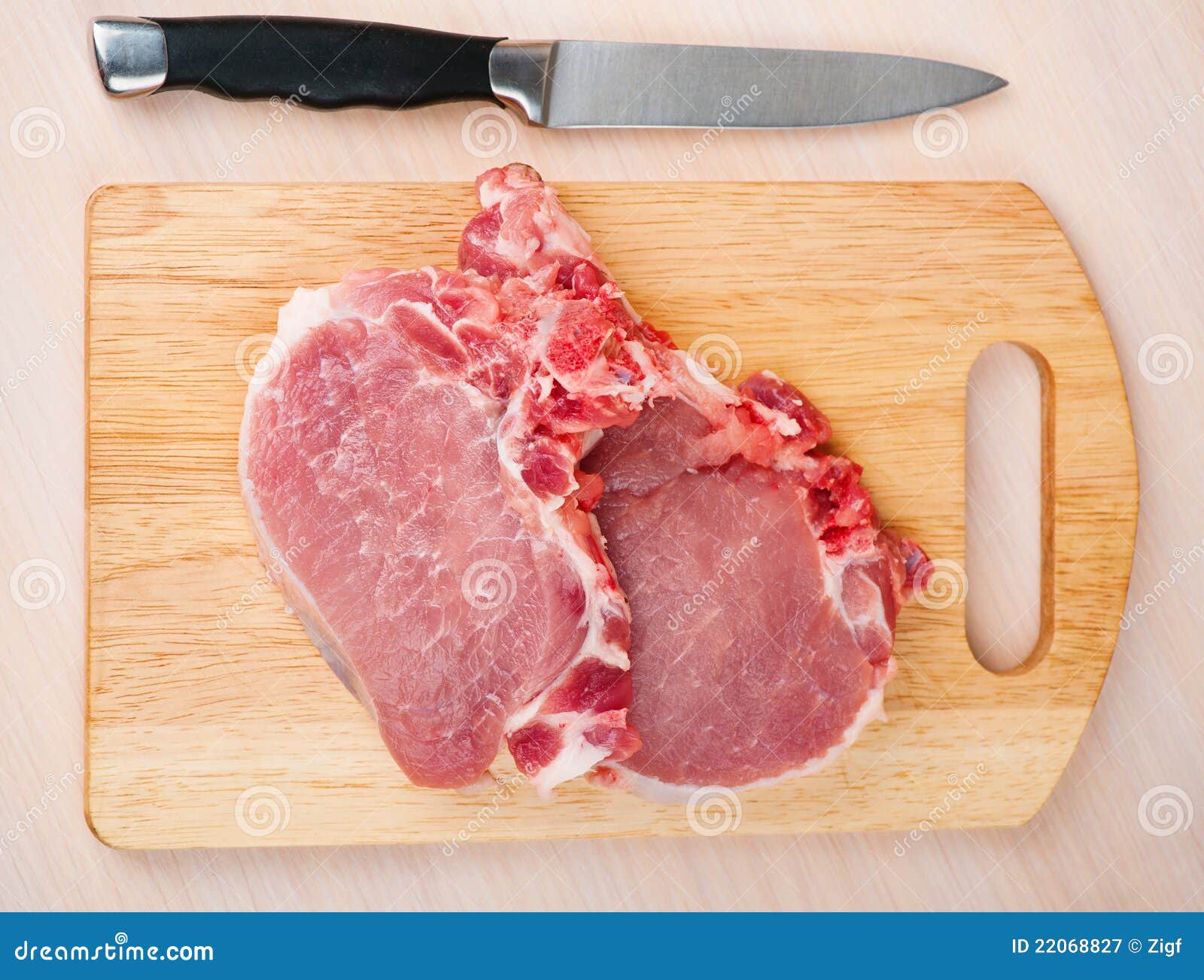 Fresh meat (pork) stock image. Image of grocery, butchery - 22068827