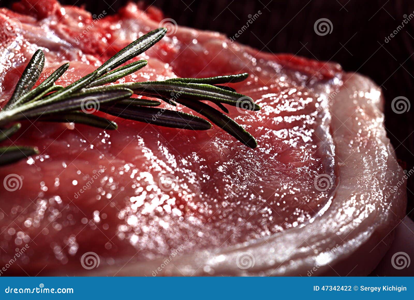 Fresh meat pork spare stock photo. Image of isolated - 47342422