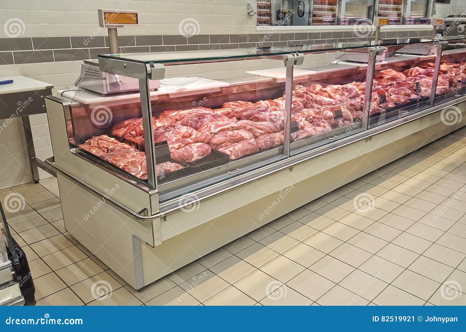 Fresh meat shop stock image. Image of indoors, costumer - 82519921
