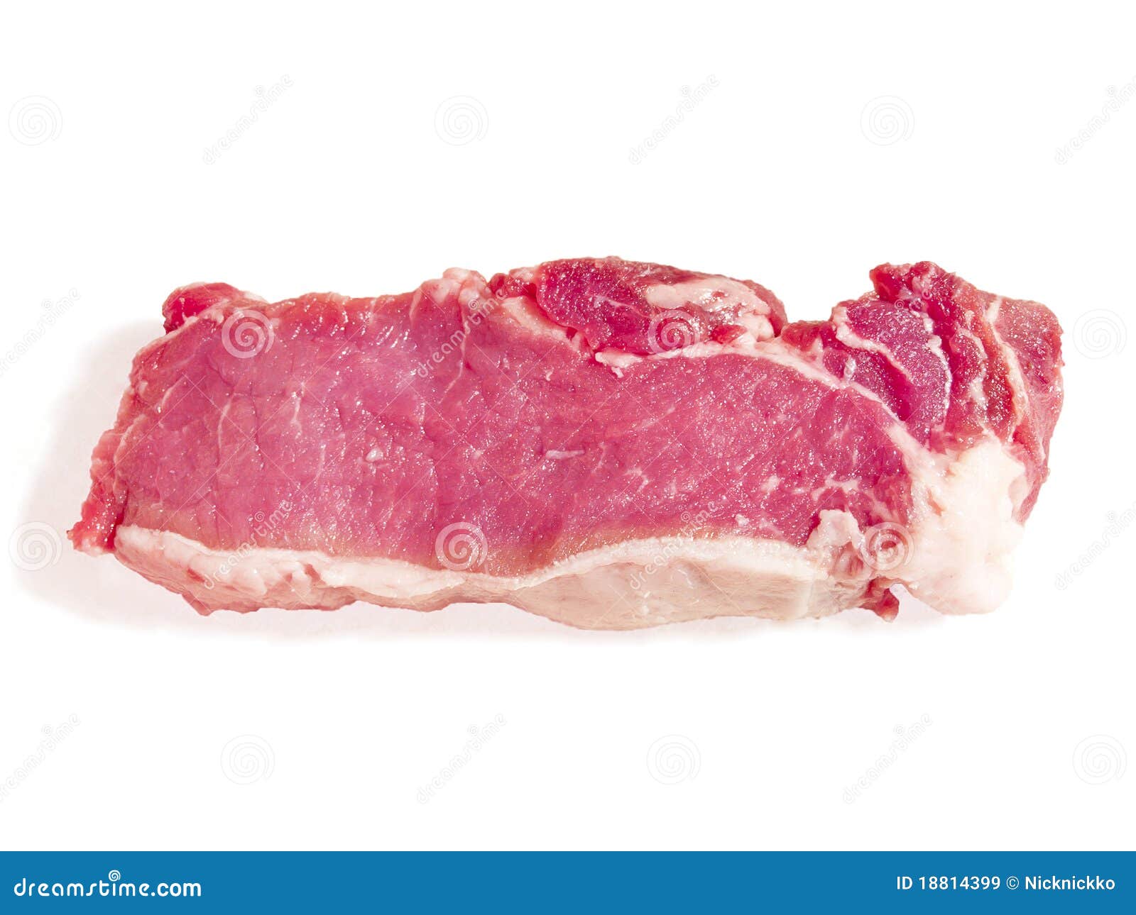 Fresh Meat on a White Background Stock Image - Image of sirloin, white ...