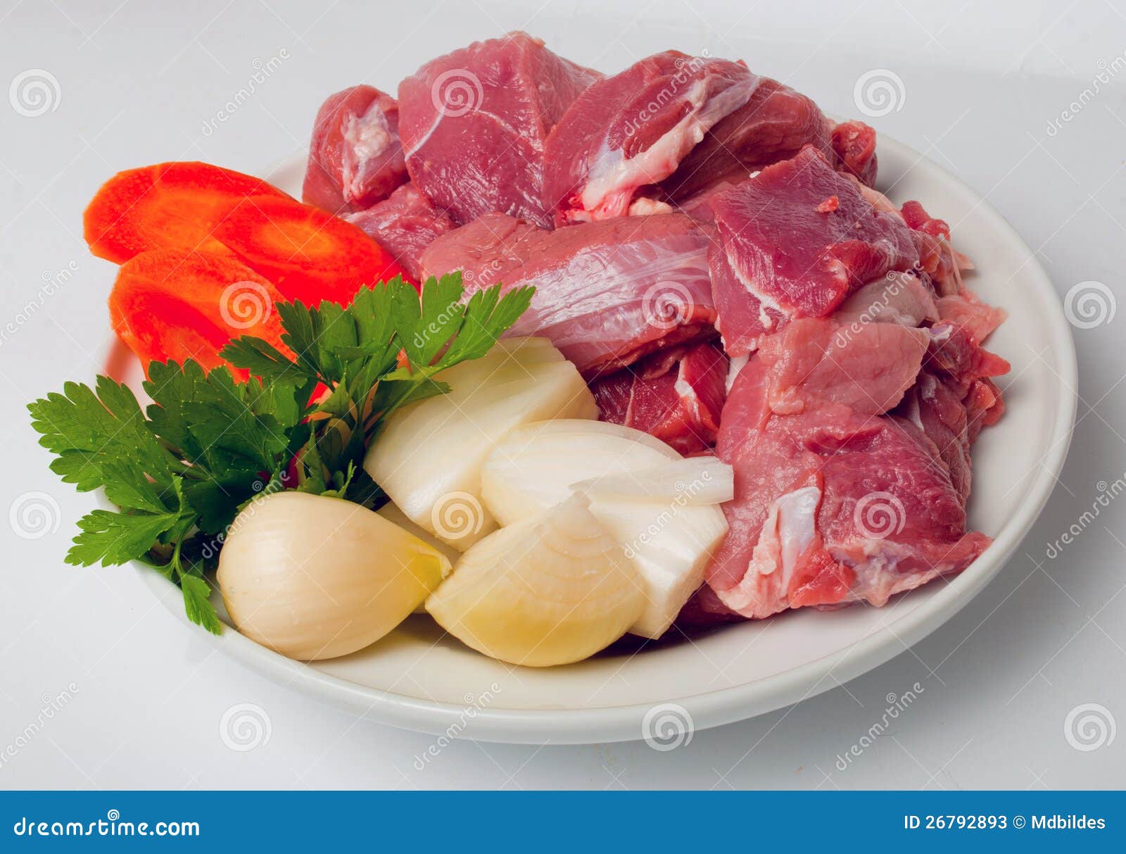 Fresh meet with vegetable stock image. Image of delicious - 26792893