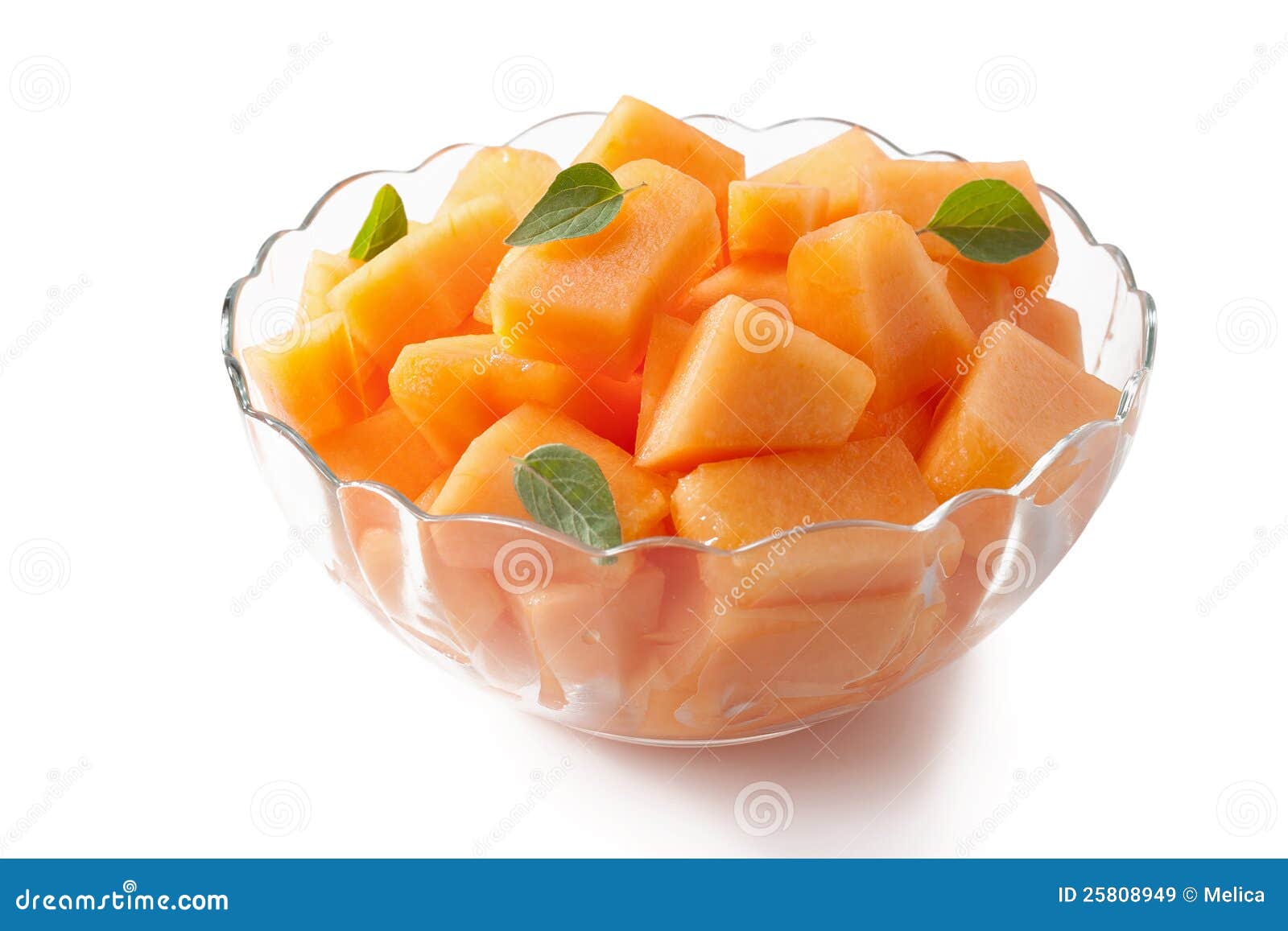 Fresh Melon Cubes Royalty Free Stock Images - Image: 25808949