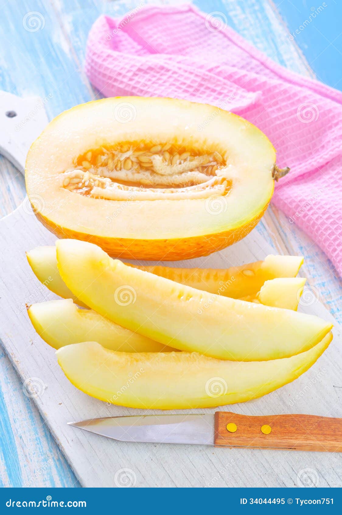 Fresh melon stock image. Image of juicy, green, single - 34044495