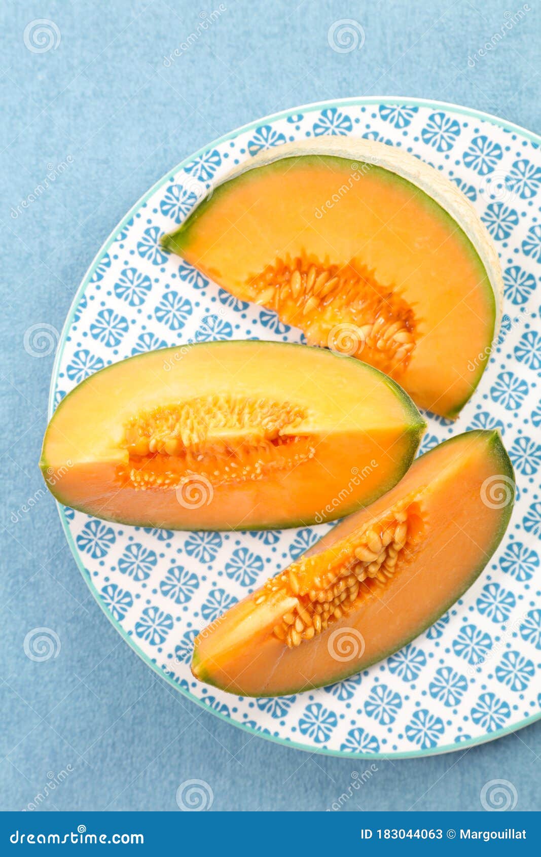 Fresh melon slice stock image. Image of dinner, freshness - 183044063