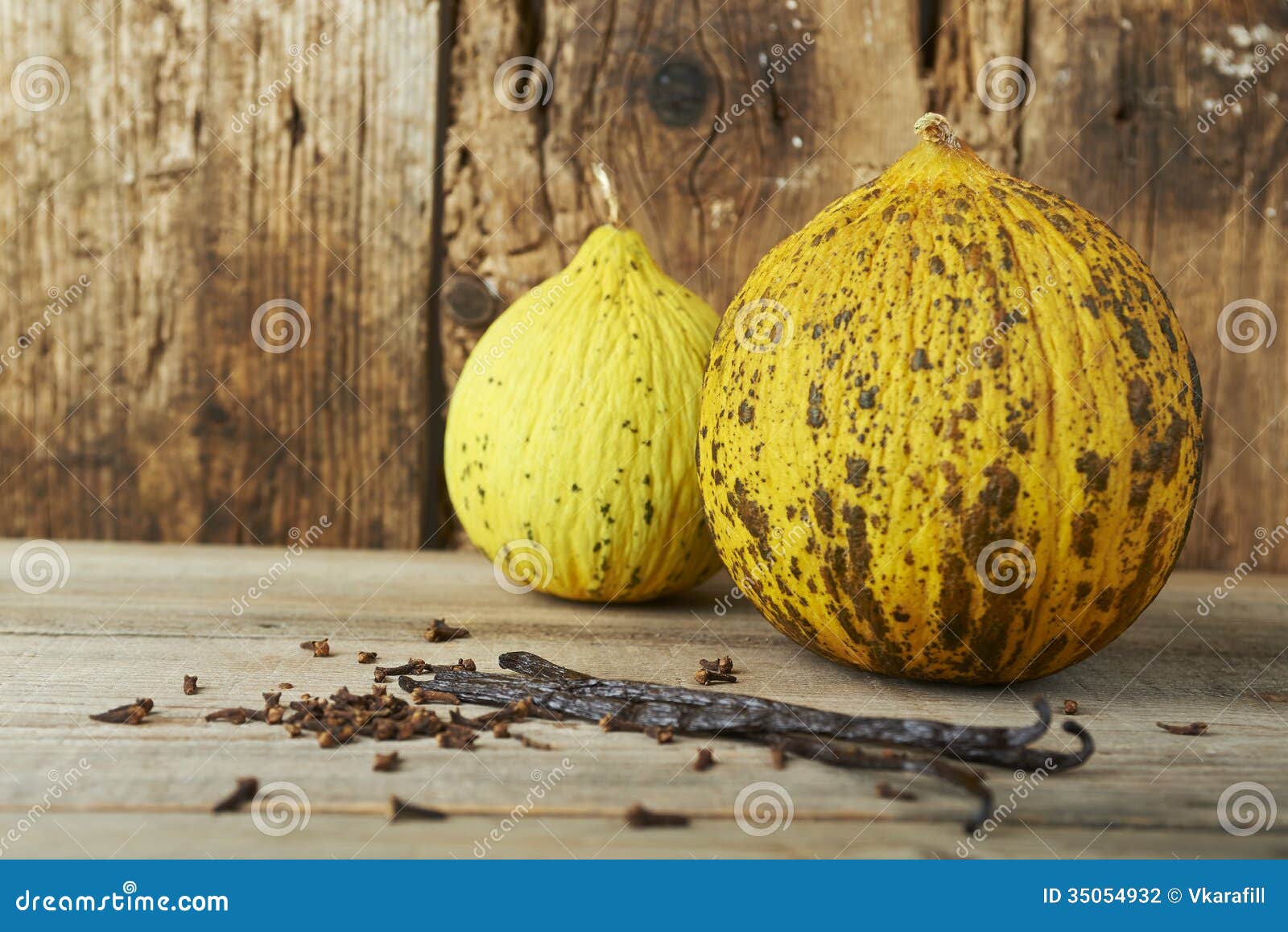 Fresh melon with spices. stock photo. Image of fresh - 35054932