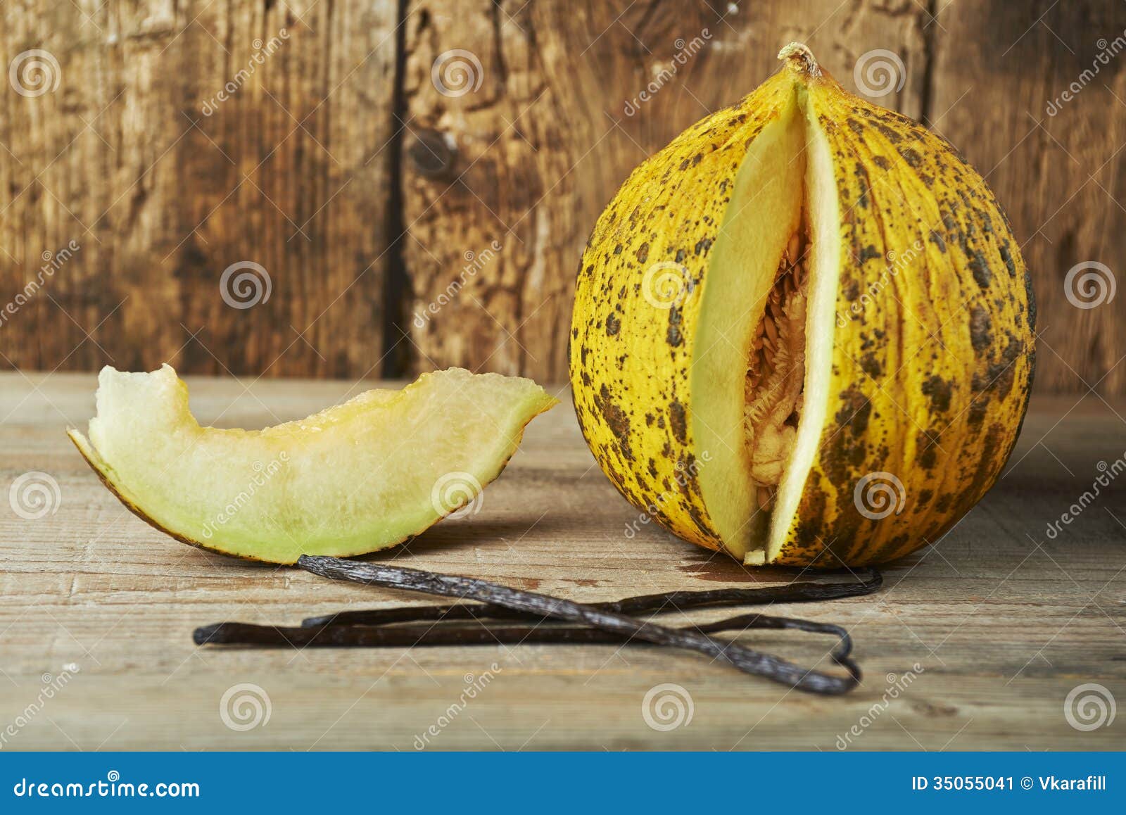 Fresh melon with spices. stock image. Image of aromatic - 35055041