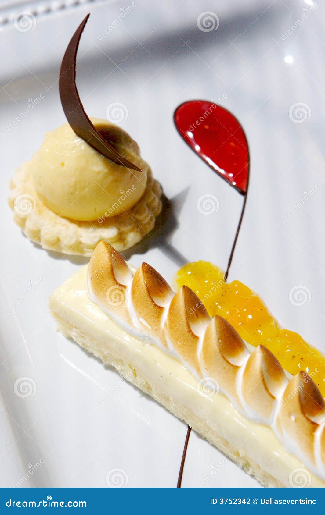 Fresh Meringue Pie and Desserts Stock Photo - Image of close, dishes ...