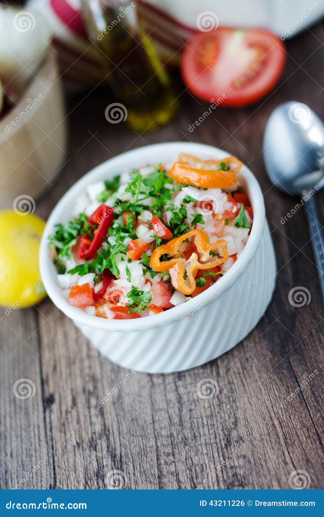 Fresh mexican salsa stock photo. Image of avocado, creamchesse - 43211226