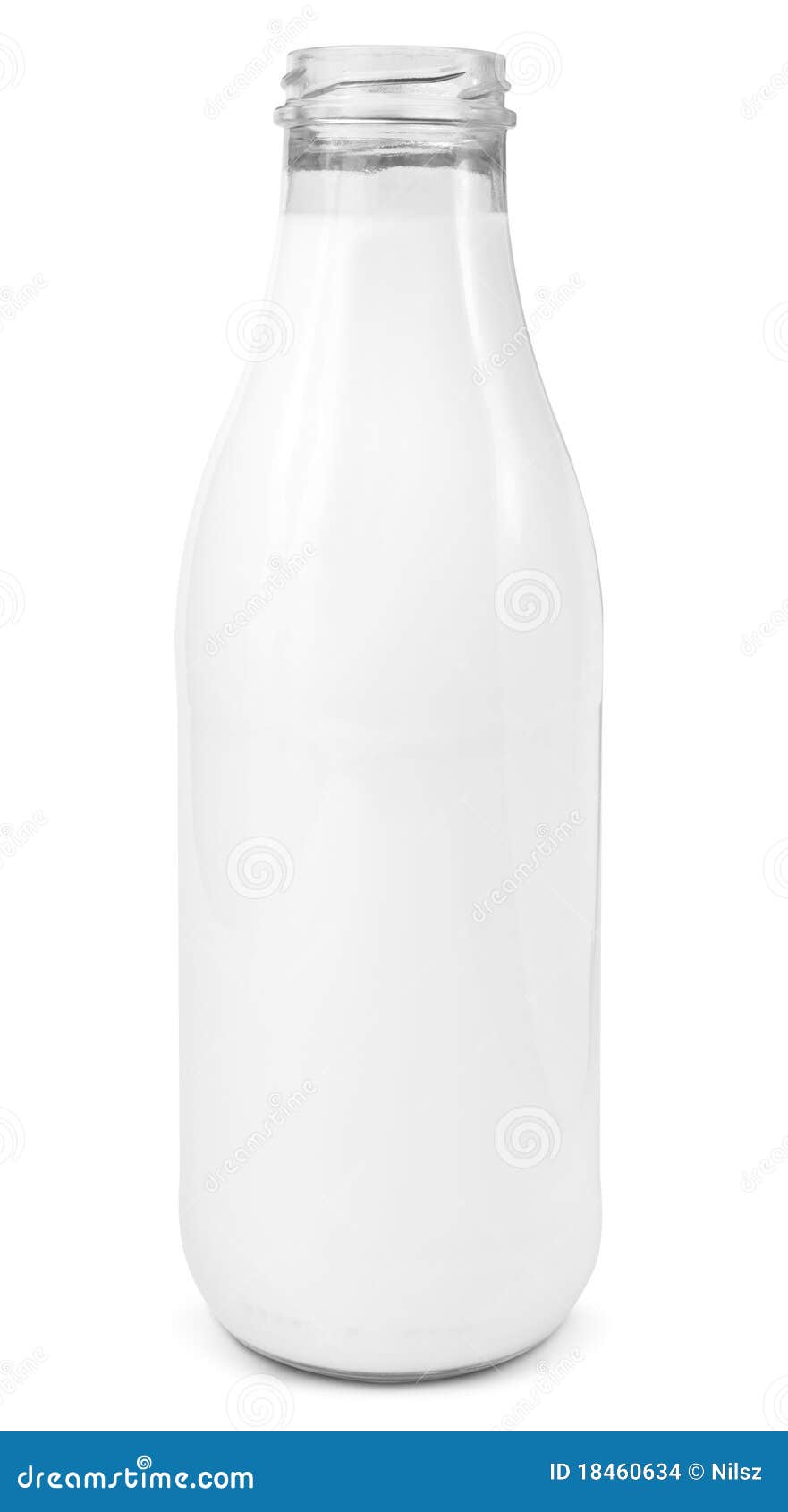 Fresh milk glass bottle stock photo. Image of natural - 18460634