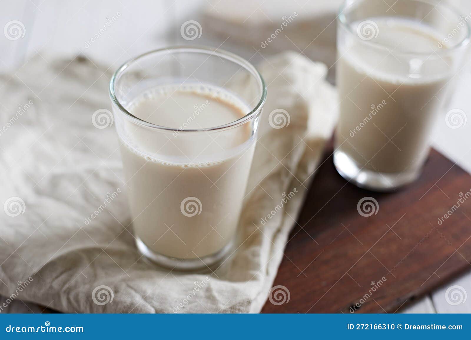 Fresh Milk on White Background Stock Photo - Image of drink, product ...