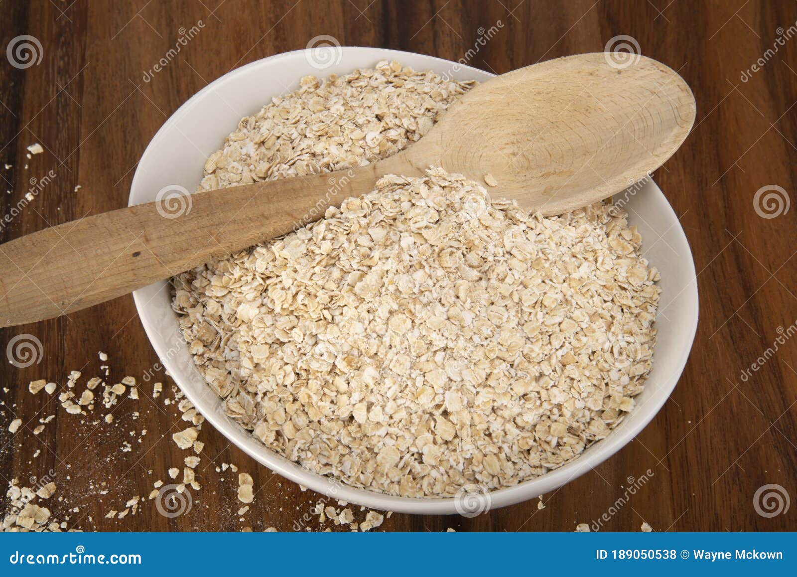 Fresh Milled Raw Uncooked Oats Stock Photo - Image of cereal, dietary ...