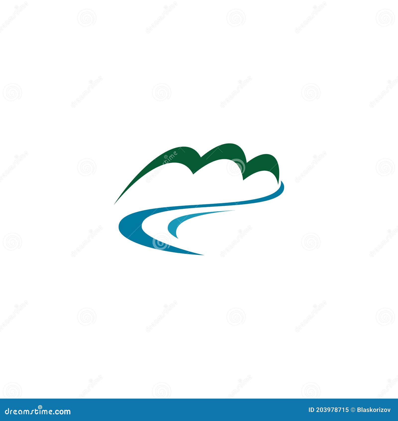 Fresh Mineral Spring Water River and Mountain Logo Vector Icon Stock ...