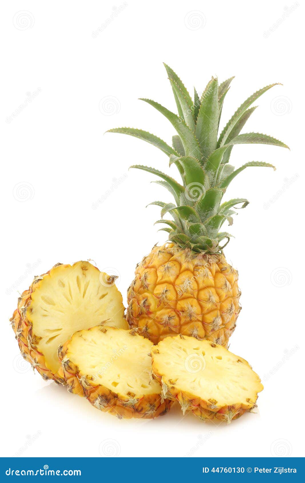 Mini Pineapple On Wood Background Royalty-Free Stock Photography ...