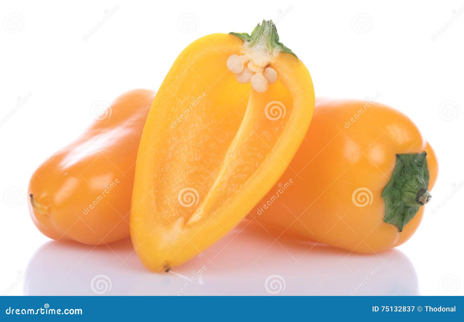 Fresh mini yellow peppers stock image. Image of ripe - 75132837