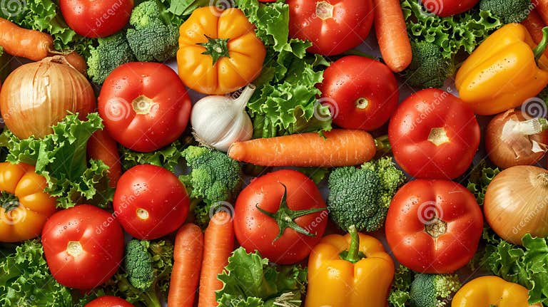 Fresh Mixed Vegetable Seamless Texture Pattern - Repeatable & Tileable ...