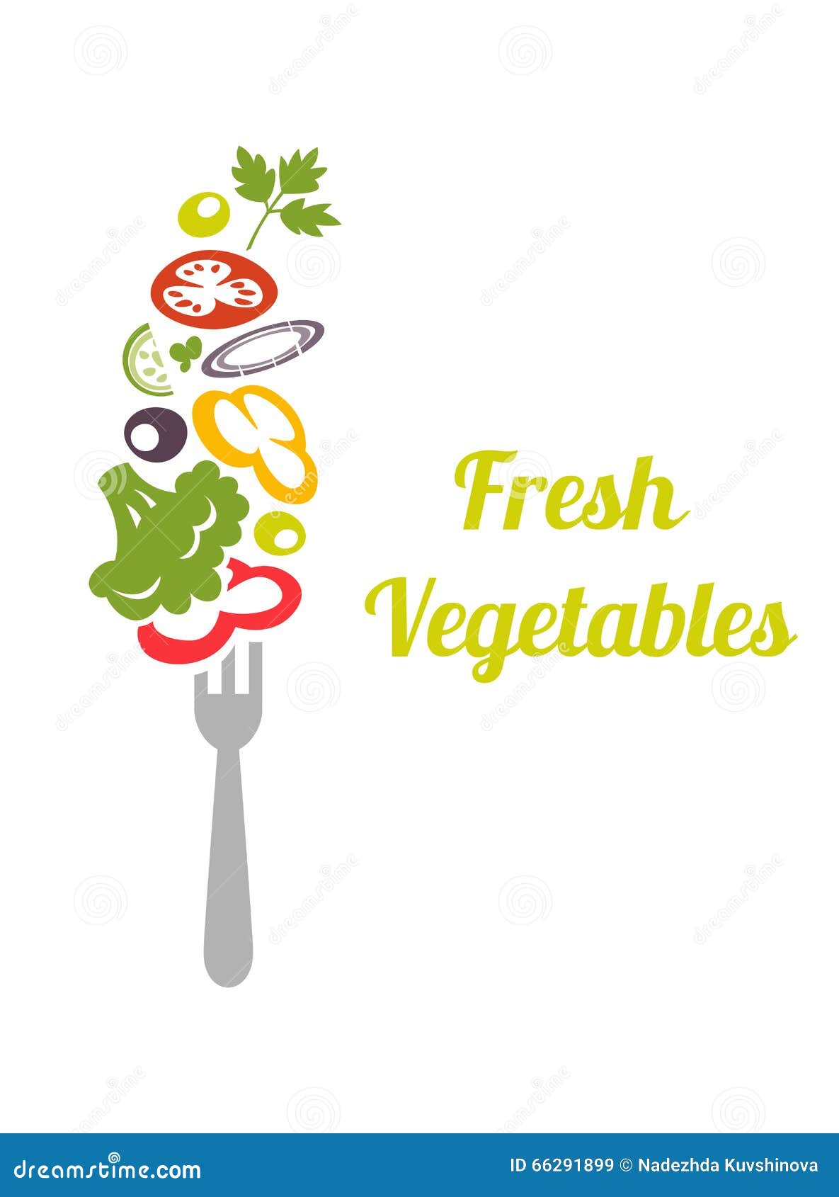 Fork Logo With Leaves With A Touch Of Vintage Color. Intended For Fresh ...